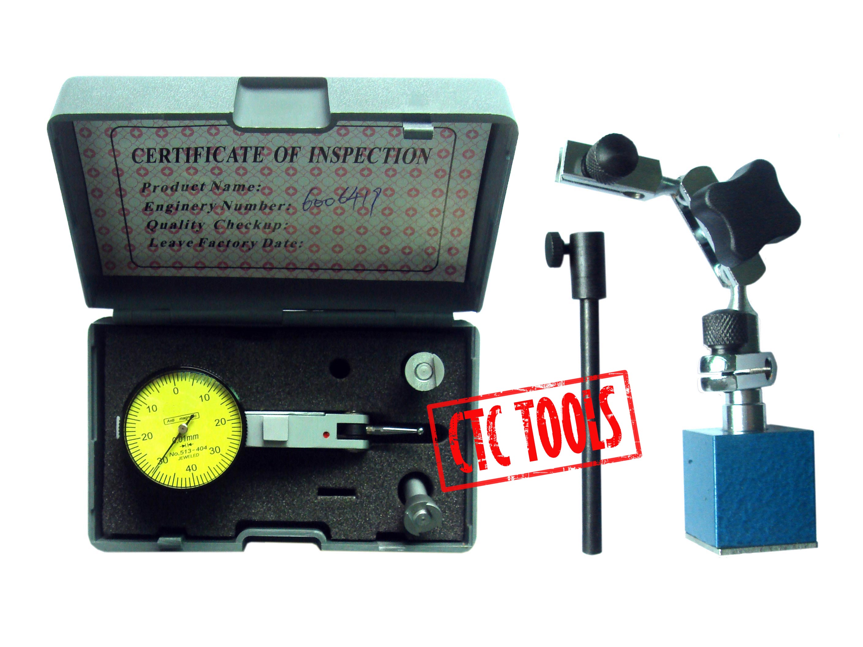DIAL TEST INDICATOR WITH MAGNETIC BASE #C91 | CTC Tools