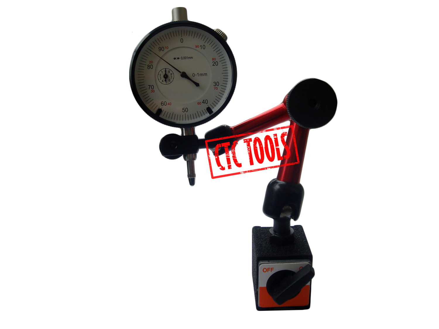 MICRON DIAL INDICATOR GAUGE & HYDRAULIC MAGNETIC BASE #D13 | CTC Tools