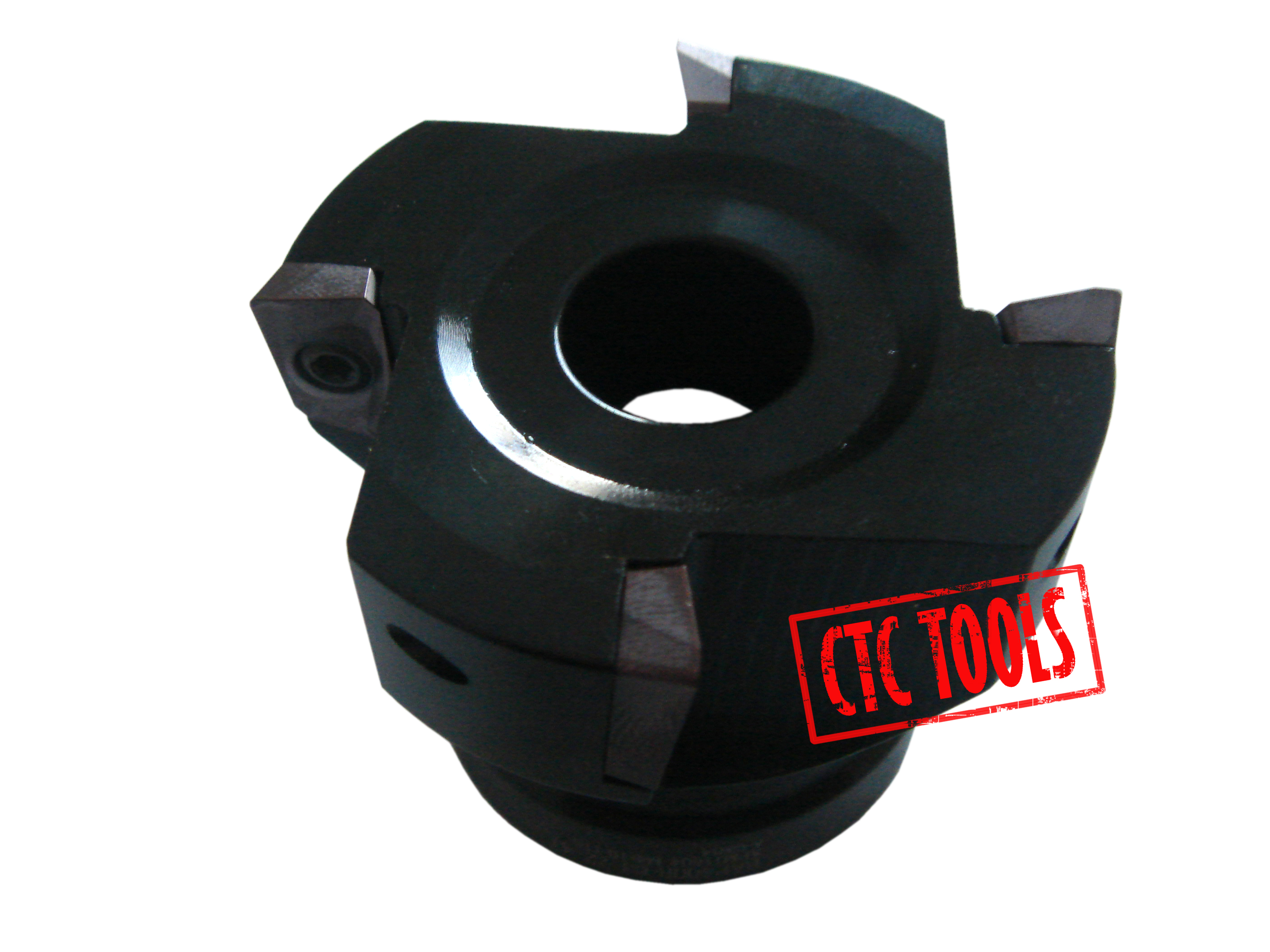 50 MM INDEXABLE FACE MILL, 20MM STRAIGHT ARBOR & 10 PCS MITSUBISHI ...