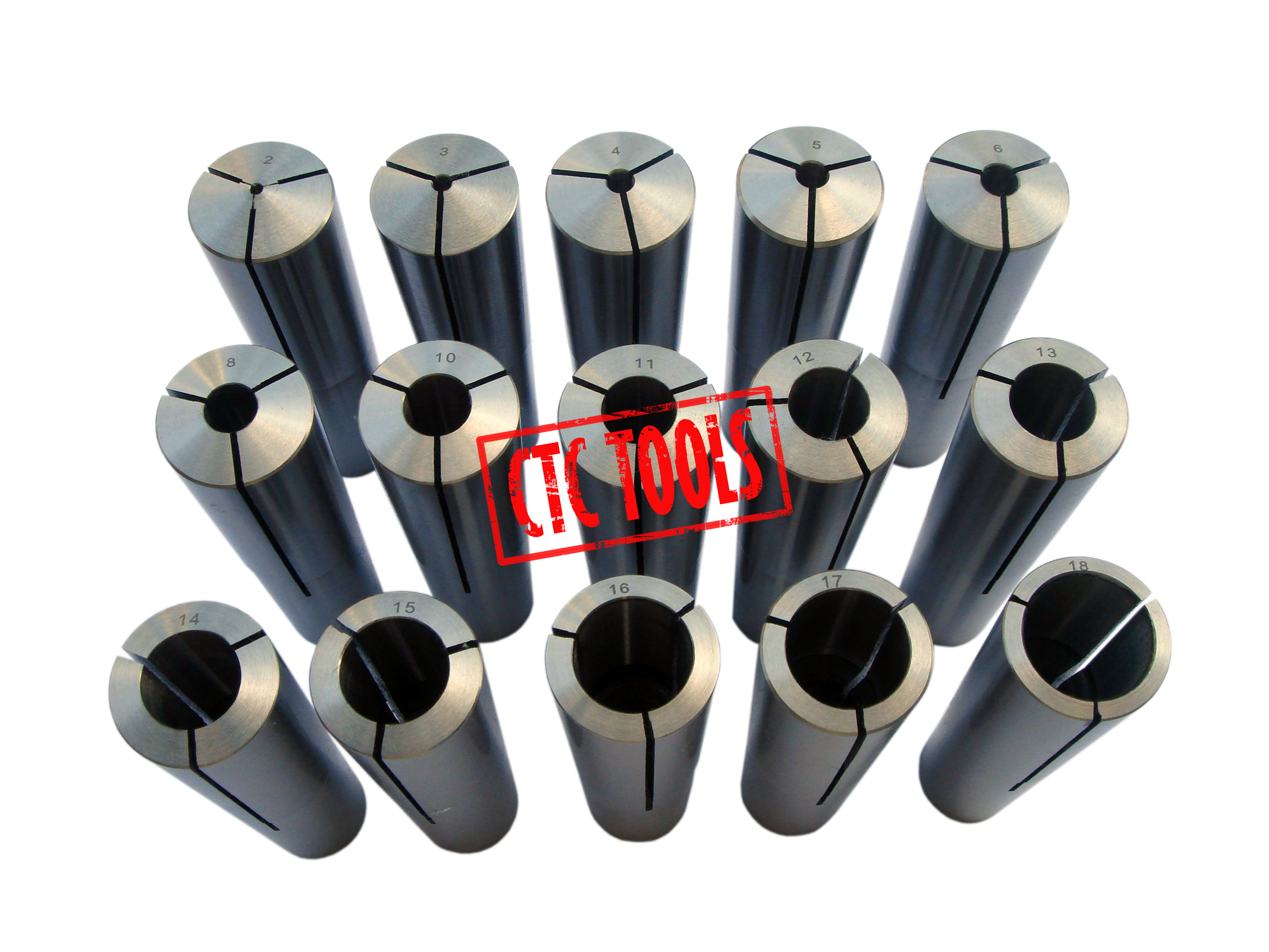 MORSE TAPER #3 METRIC COLLET SET (15 PCS) #F79 | CTC Tools