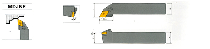 MDJNR/L INDEXABLE TURNING TOOL HOLDER #I09 | CTC Tools