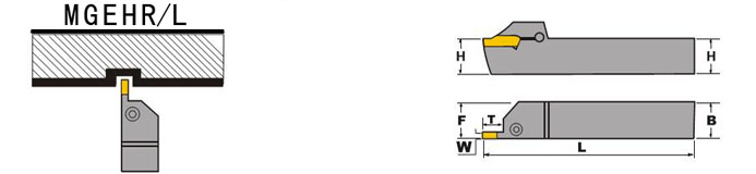 MGEHR/L INDEXABLE PARTING TOOL #I34 | CTC Tools