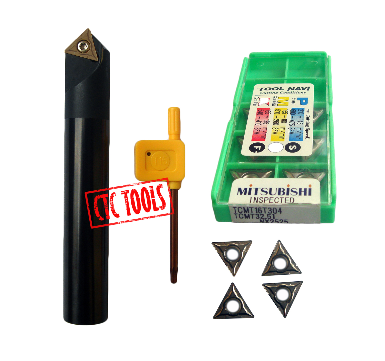 90 DEGREE INDEXABLE SPOTTING DRILL/CHAMFER ENDMILL & 10 PCS. CARBIDE ...